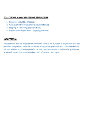 Production planing and control | PDF