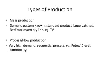 Production planing & control | PPT