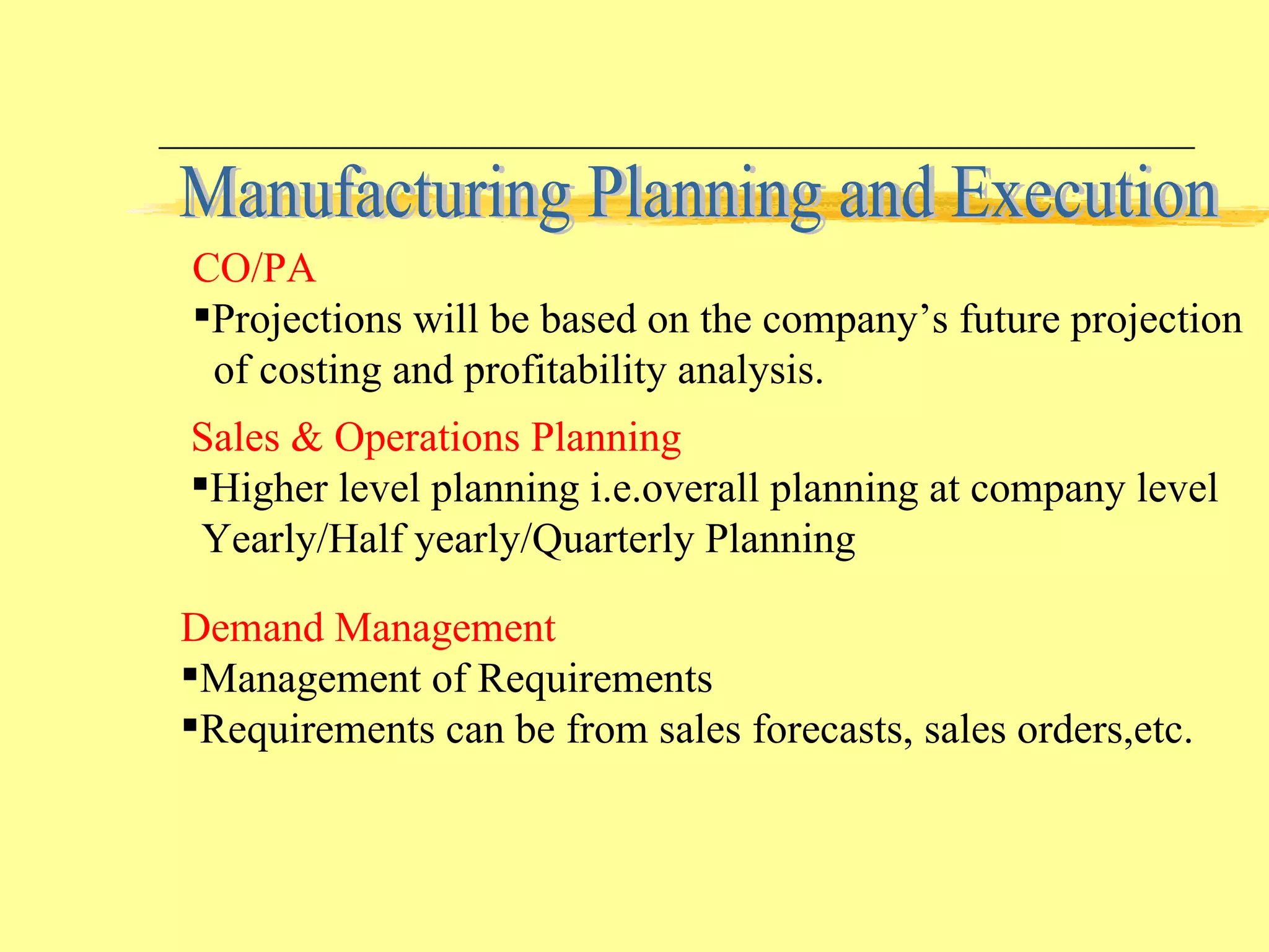 SAP Production Planning | PPT | Logistics | Business