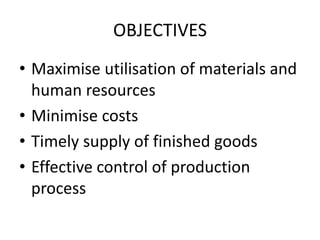 Production planning | PPTX