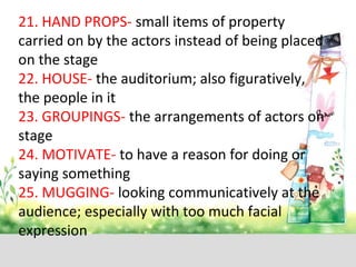 PRODUCTION PLANNING | PPT | Theater Venues | Attractions
