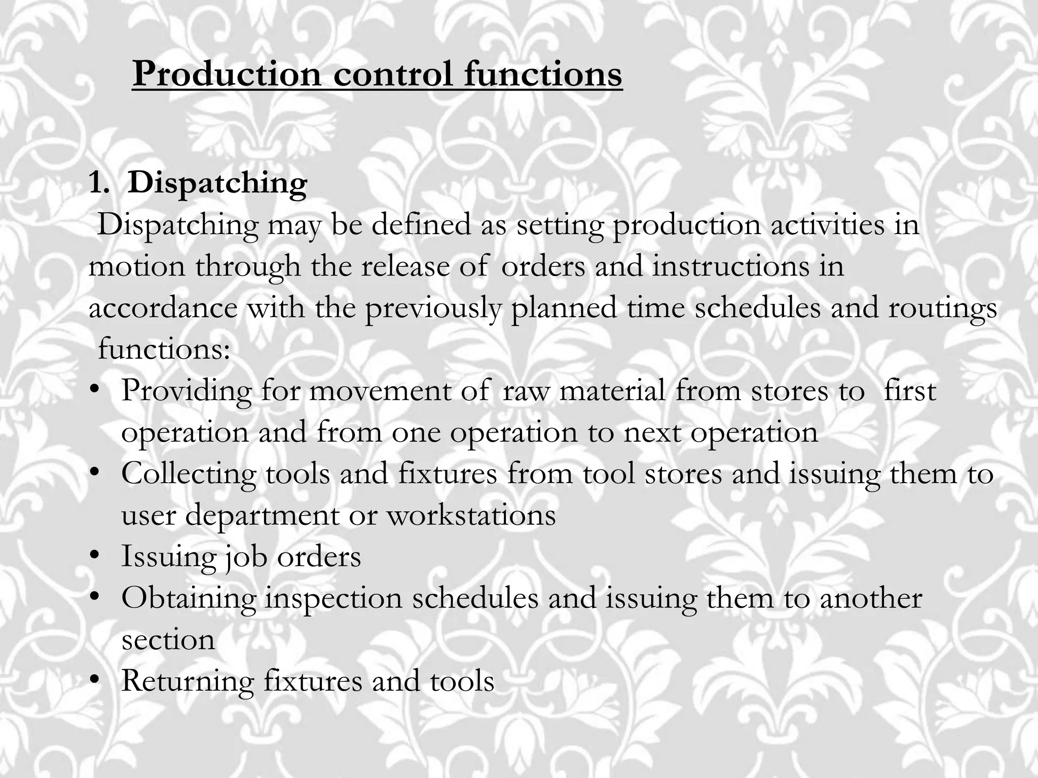 Production planning | PPTX