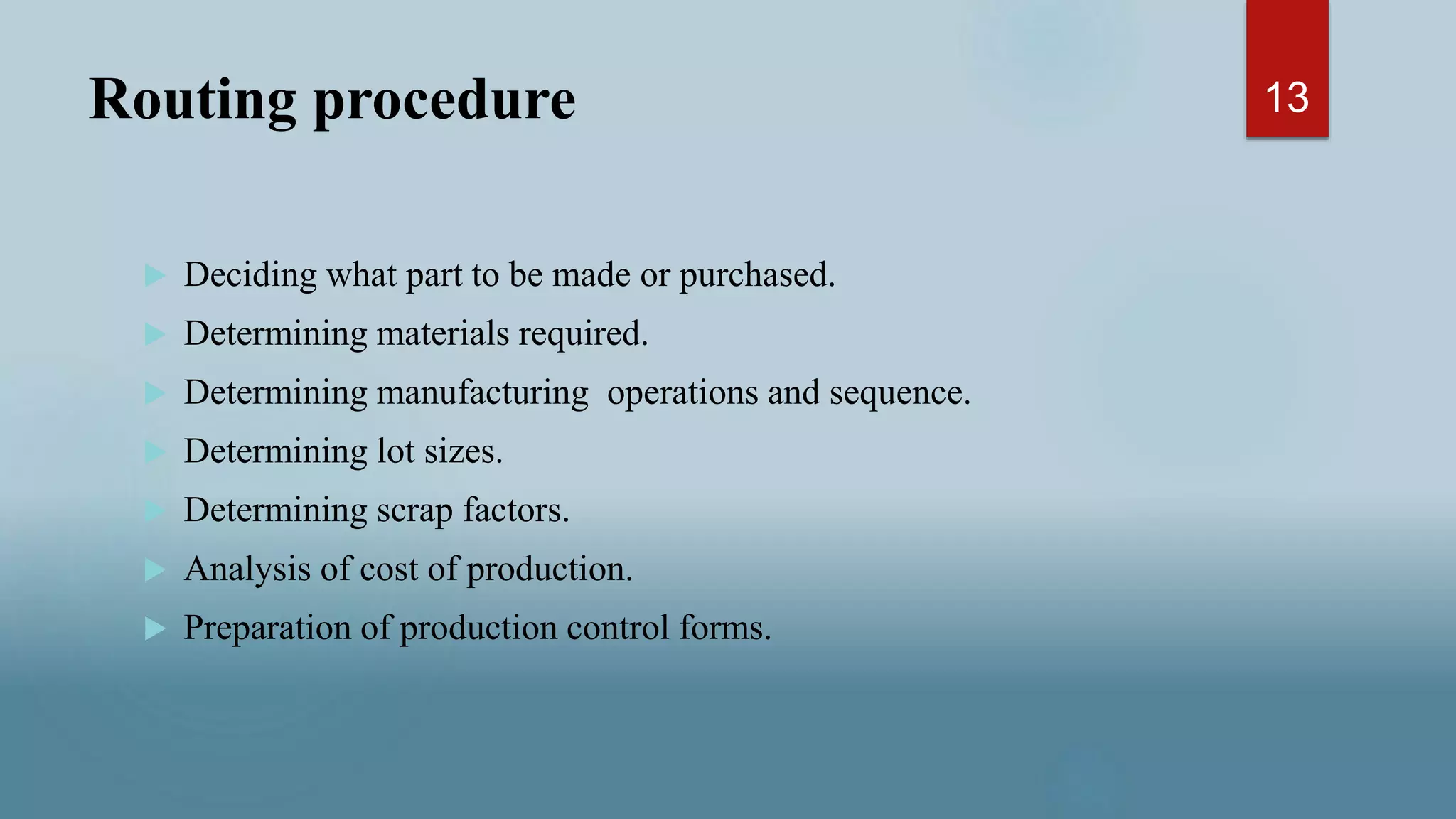 Production planning and control | PPTX
