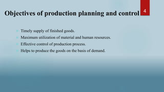 Production planning and control | PPTX