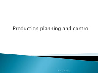 Production planning and control | PPT