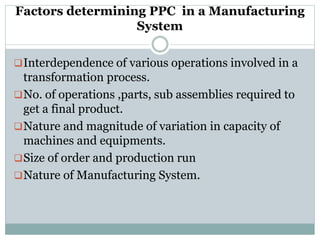 Production Planning and Control | PPTX