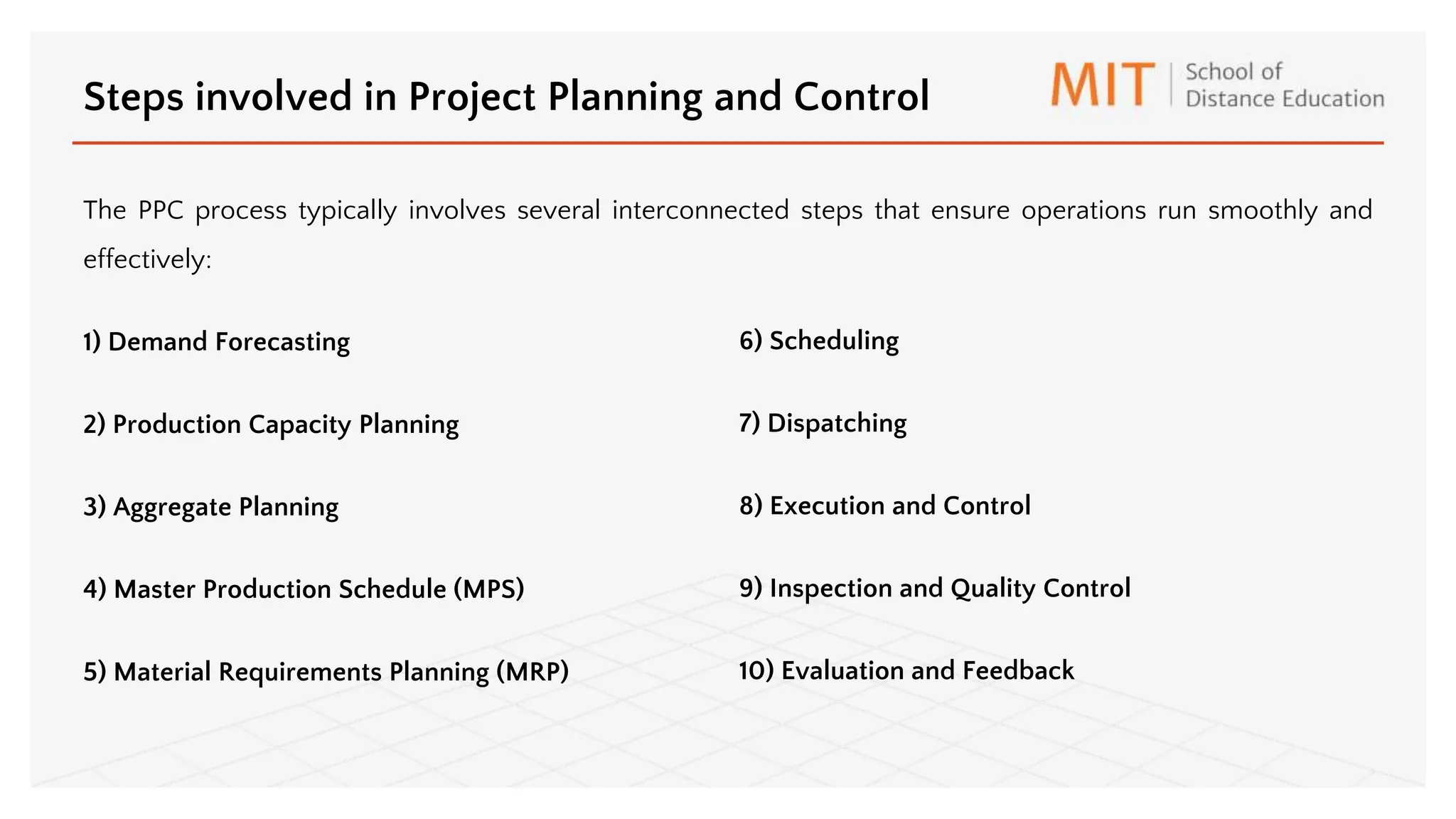 Production Planning and Control in Materials Management | PPT