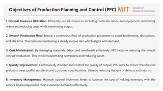 Production Planning and Control in Materials Management | PPT