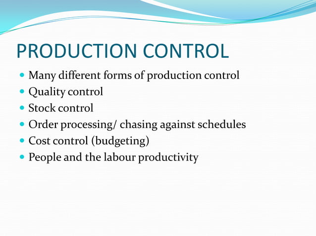 Production planning and_control-an_introduction | PPTX | Mechanical and ...