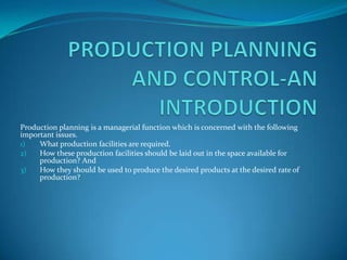 Production planning and_control-an_introduction | PPTX