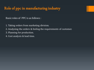 Production planning and Control, Sale's forecasting | PDF