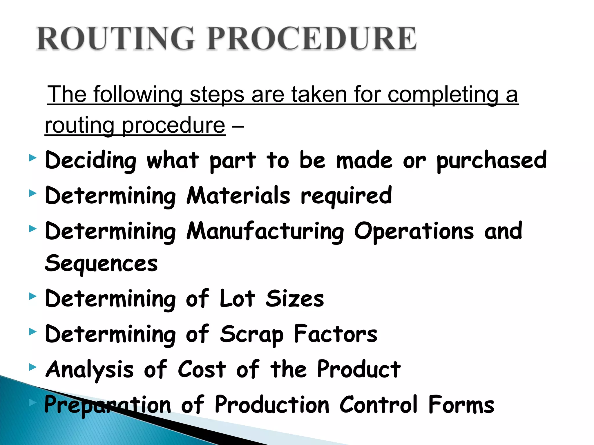 Production planning & control | PPT
