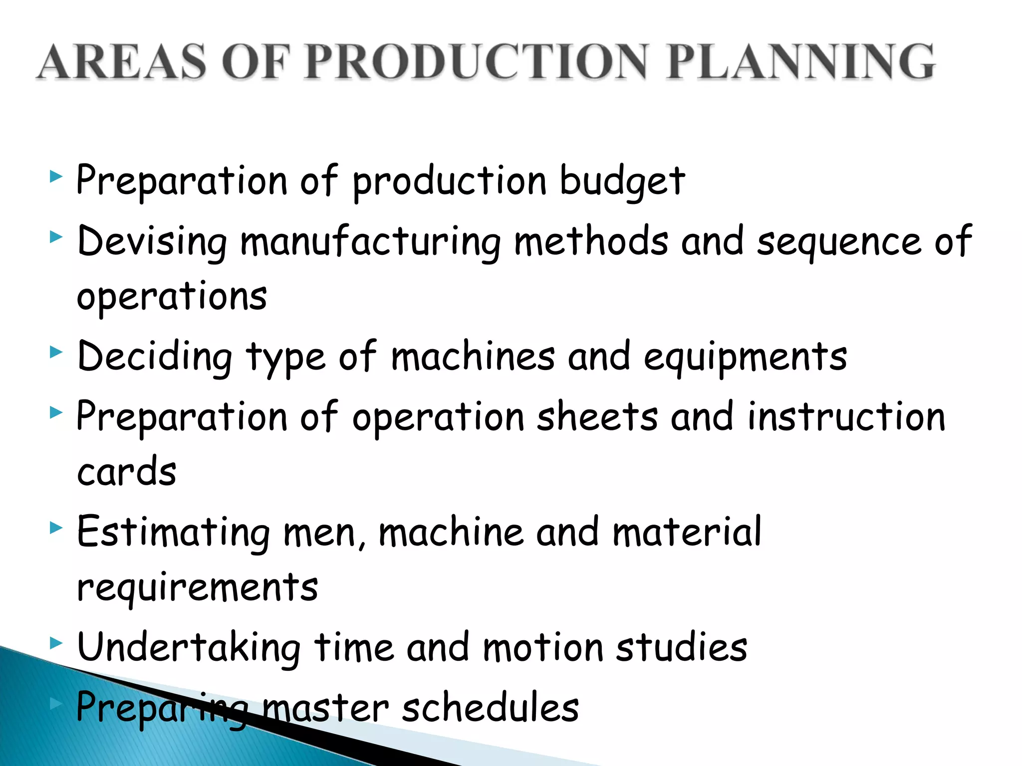 Production planning & control | PPT