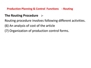 Production planning & control | PPTX