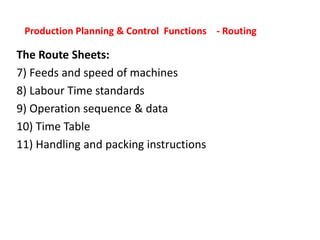 Production planning & control | PPTX