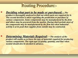 Production planning & control | PPT | Manufacturing Industry | Industries