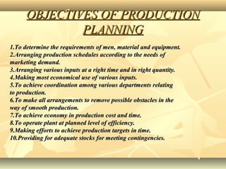 Production planning & control | PPT | Manufacturing Industry | Industries