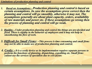 Production planning & control | PPT