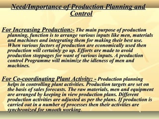 Production planning & control | PPT