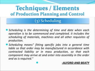 Production planning & control | PPT