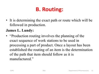 Production and planning control | PPTX