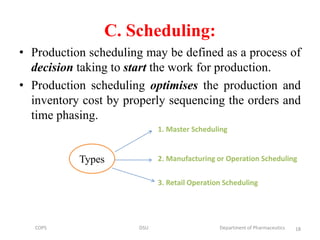 Production and planning control | PPTX