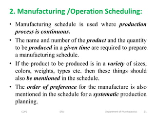 Production and planning control | PPTX