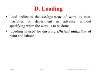 Production and planning control | PPTX