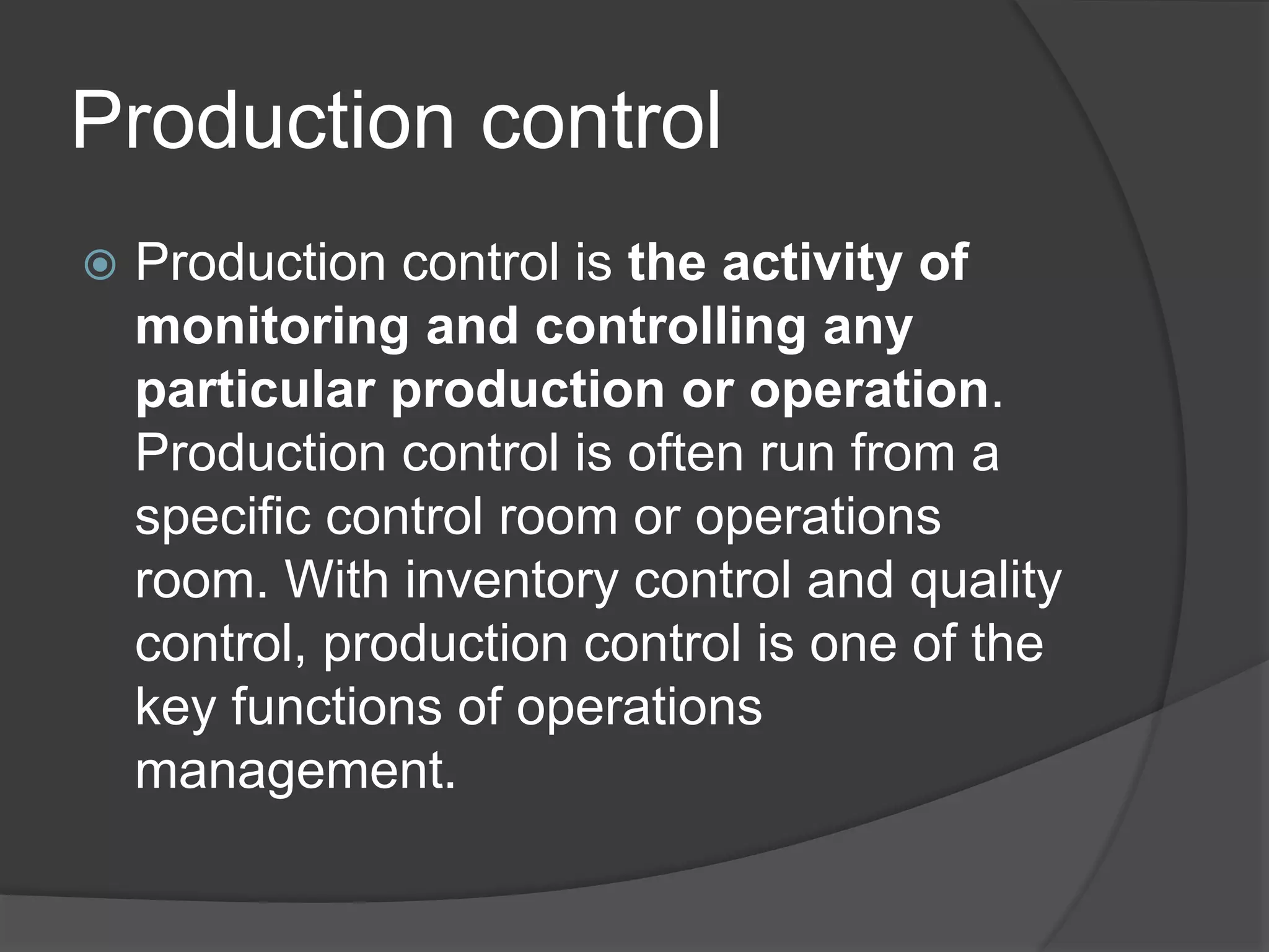 Production planning & control | PPSX