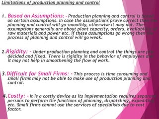 Production planning & control & Forecasting | PPTX