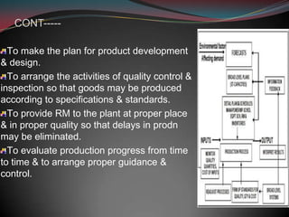 Productionplanning control power point presentation | PPTX | Logistics ...
