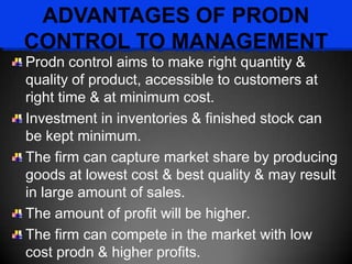 Productionplanning control power point presentation | PPTX | Logistics ...