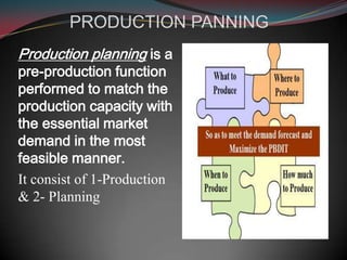 Productionplanning control power point presentation | PPTX | Logistics ...