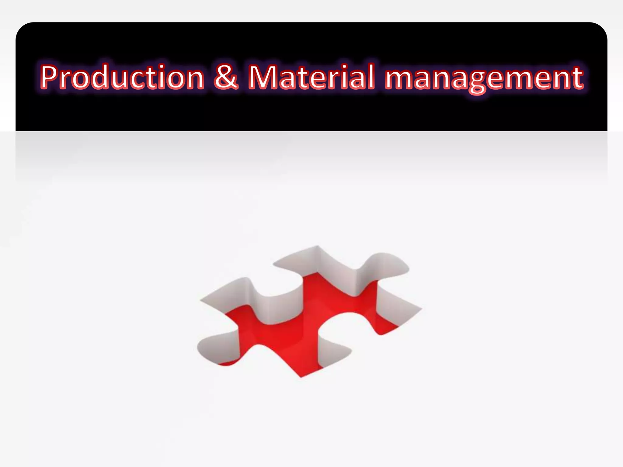 Production Planning Control (ppc ) | PPT