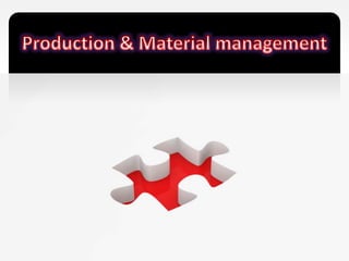 Production planning & control (ppc) | PPTX