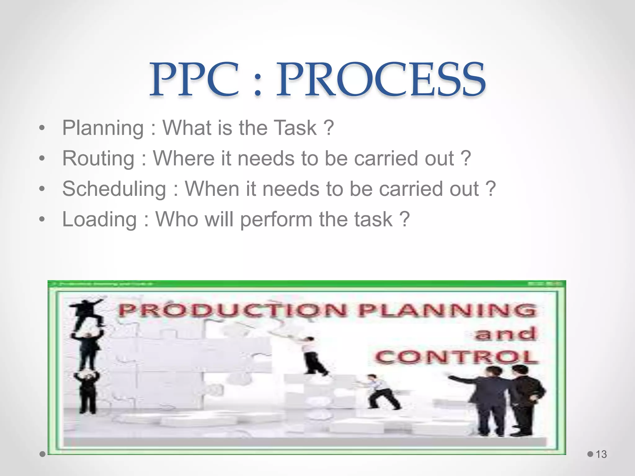 Production planning control ppt | PPTX