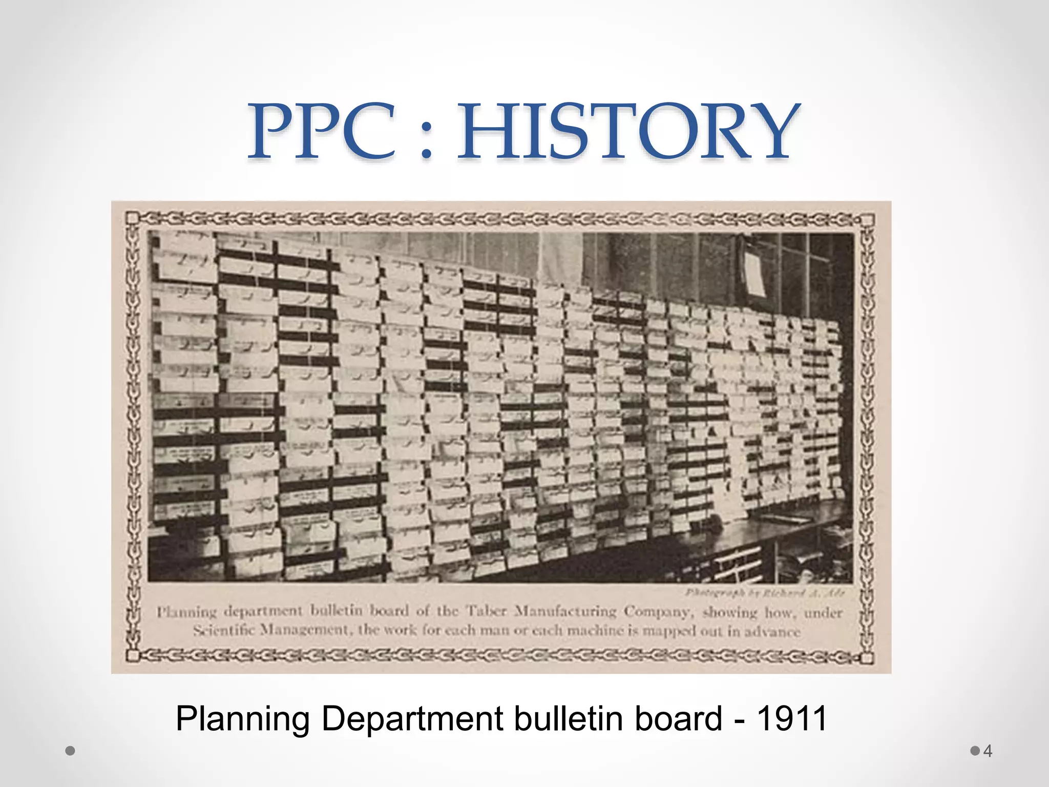Production planning control ppt | PPTX