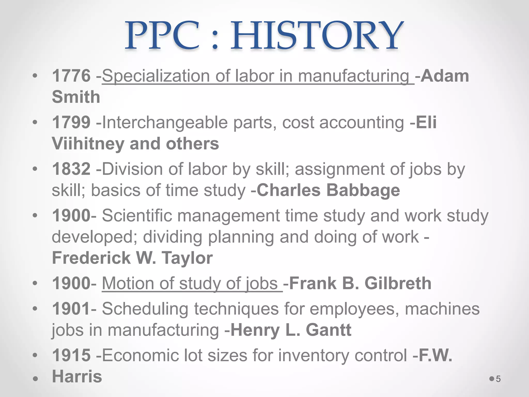 Production planning control ppt | PPTX