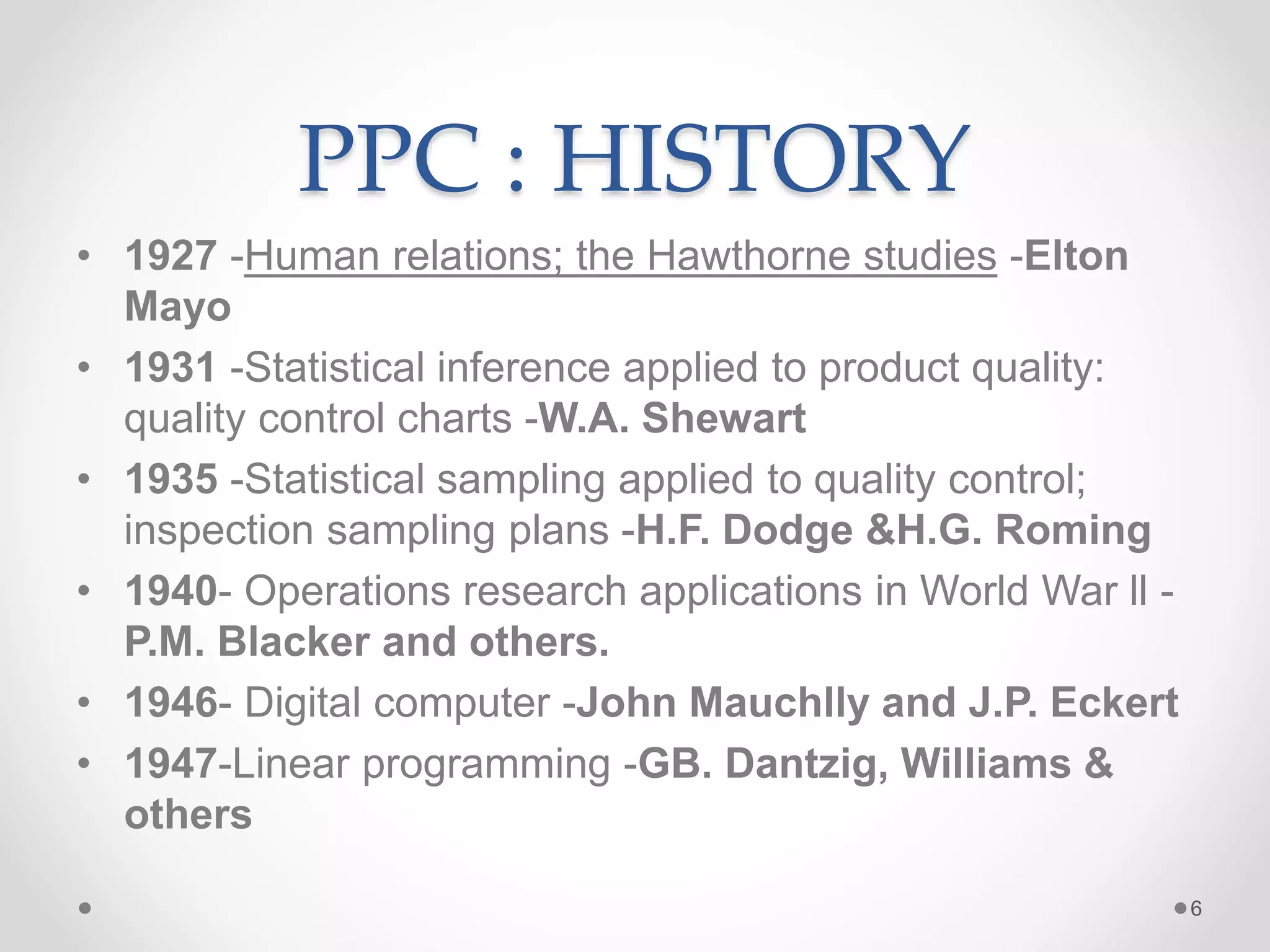 Production planning control ppt | PPTX