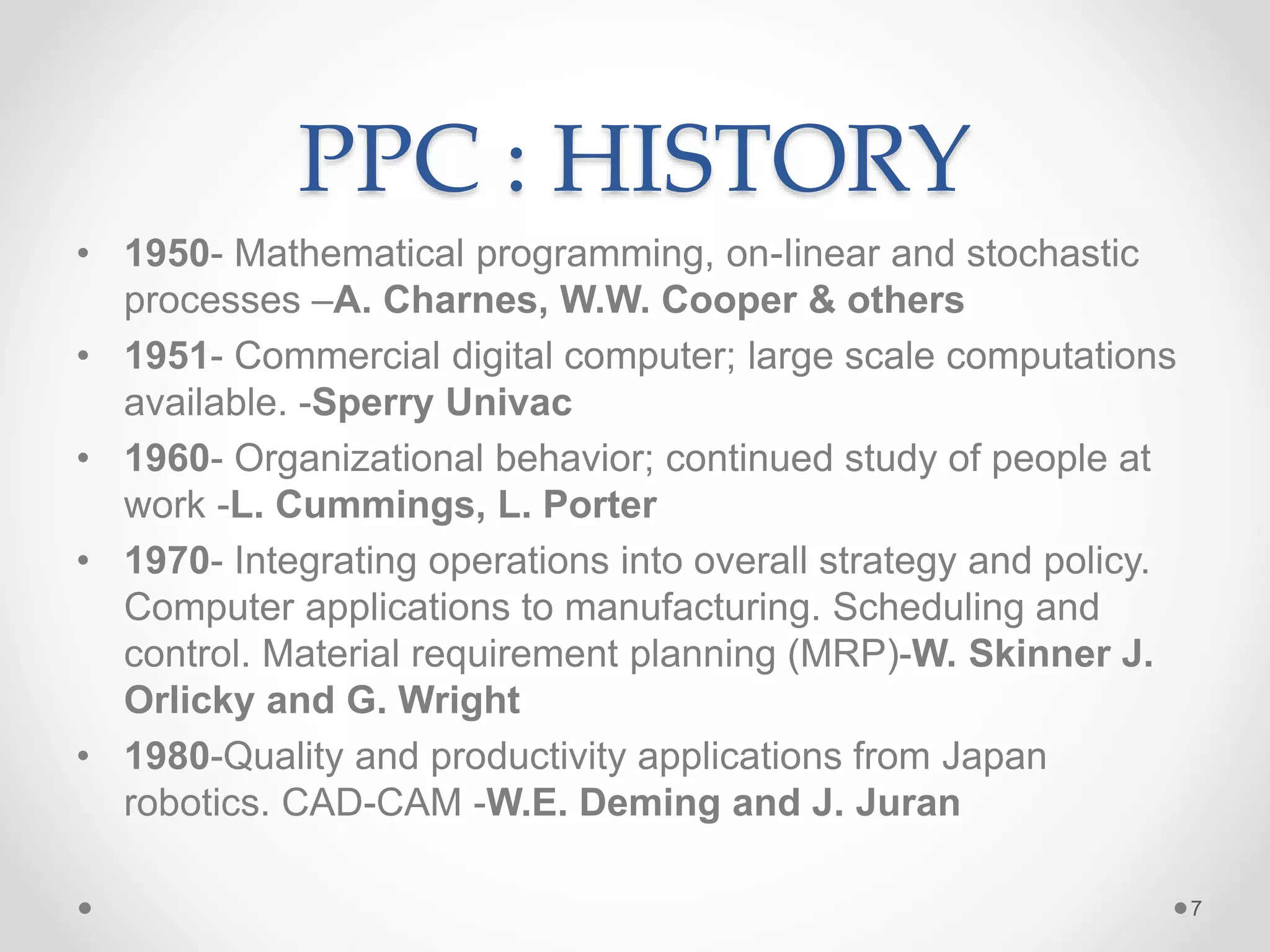 Production planning control ppt | PPTX