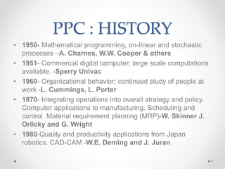 Production planning control ppt | PPT