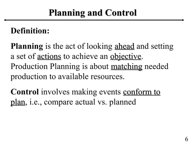 Production planning hierarchy | PPT
