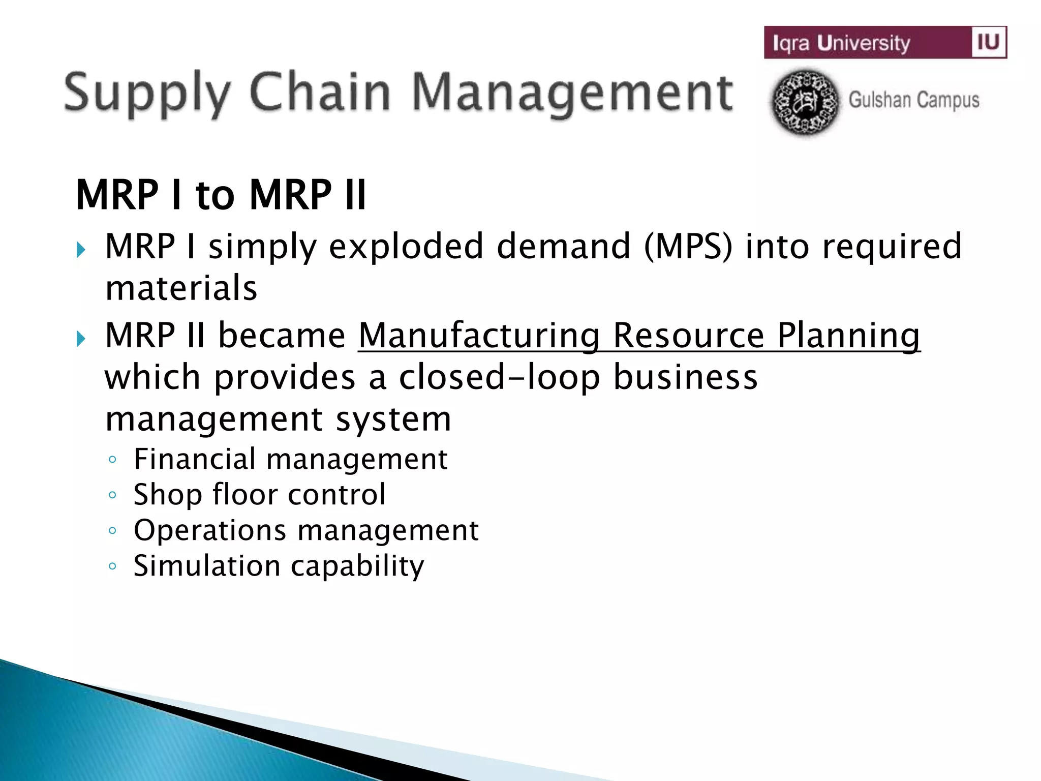 Production planning & mrp | PPTX