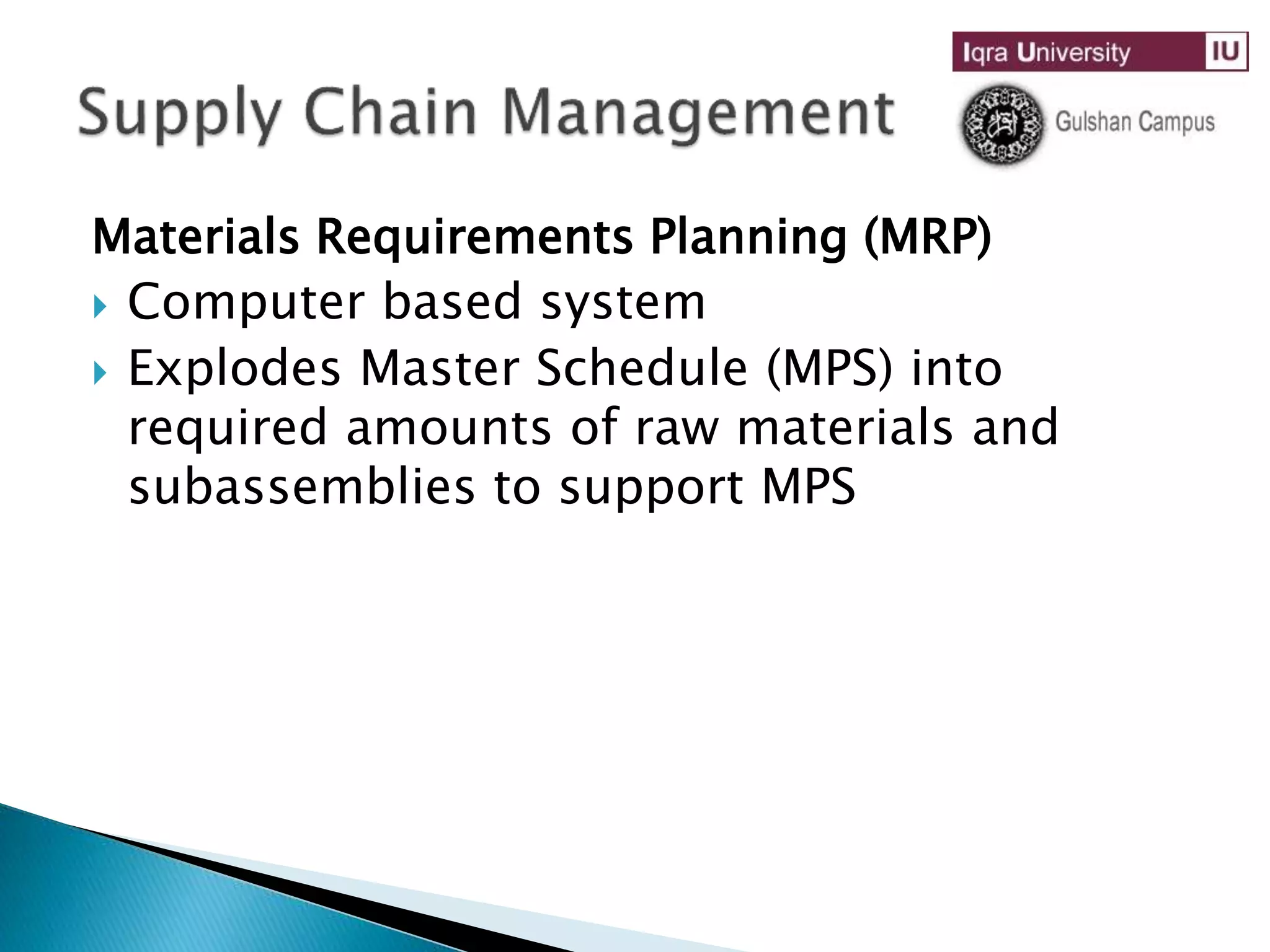 Production planning & mrp | PPTX
