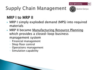 Production planning & mrp | PPTX | Business | Business and Finance