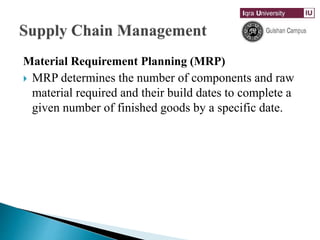 Production planning & mrp | PPTX