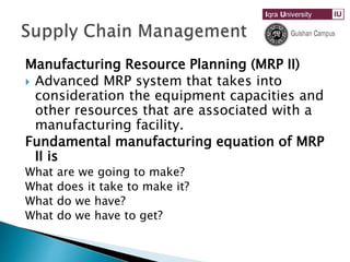 Production planning & mrp | PPTX