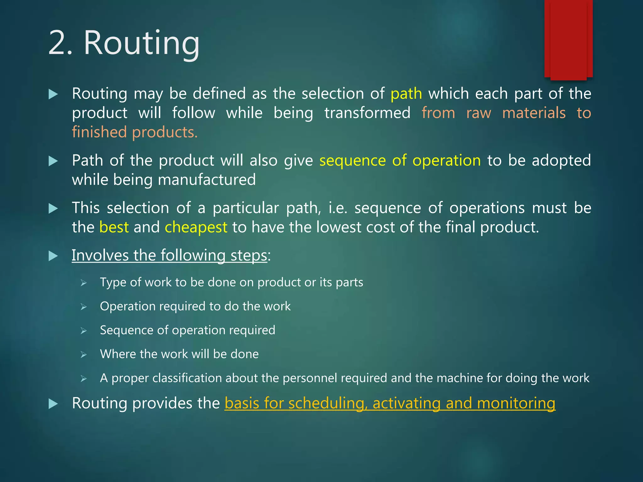 Production Planning Routing Scheduling Activating Monitoring Pptx