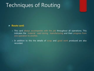 Production planning, routing, scheduling, Activating, Monitoring | PPTX