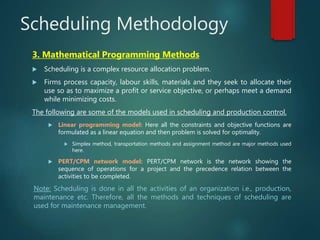 Production planning, routing, scheduling, Activating, Monitoring | PPTX